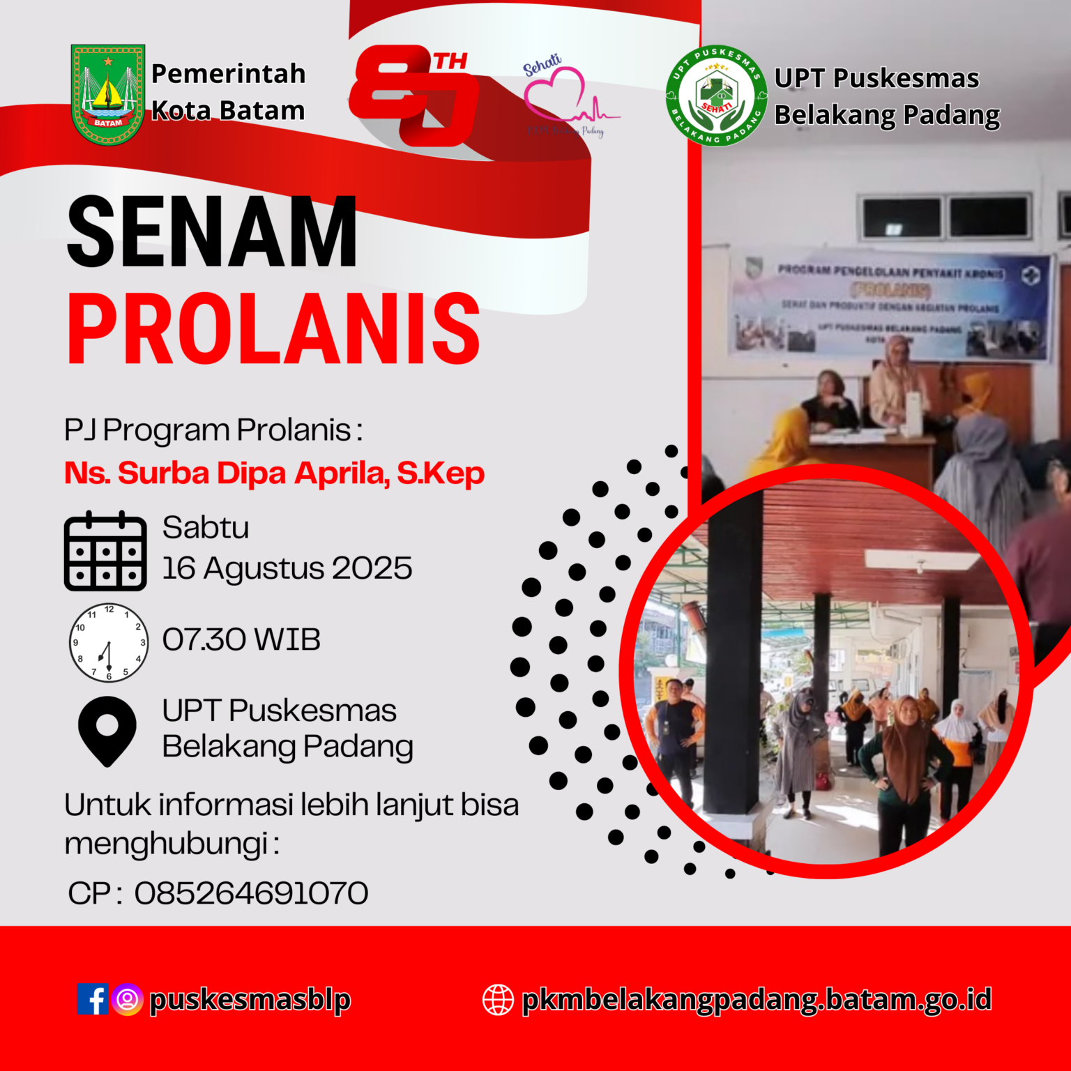 Senam Prolanis – PKM BELAKANG PADANG
